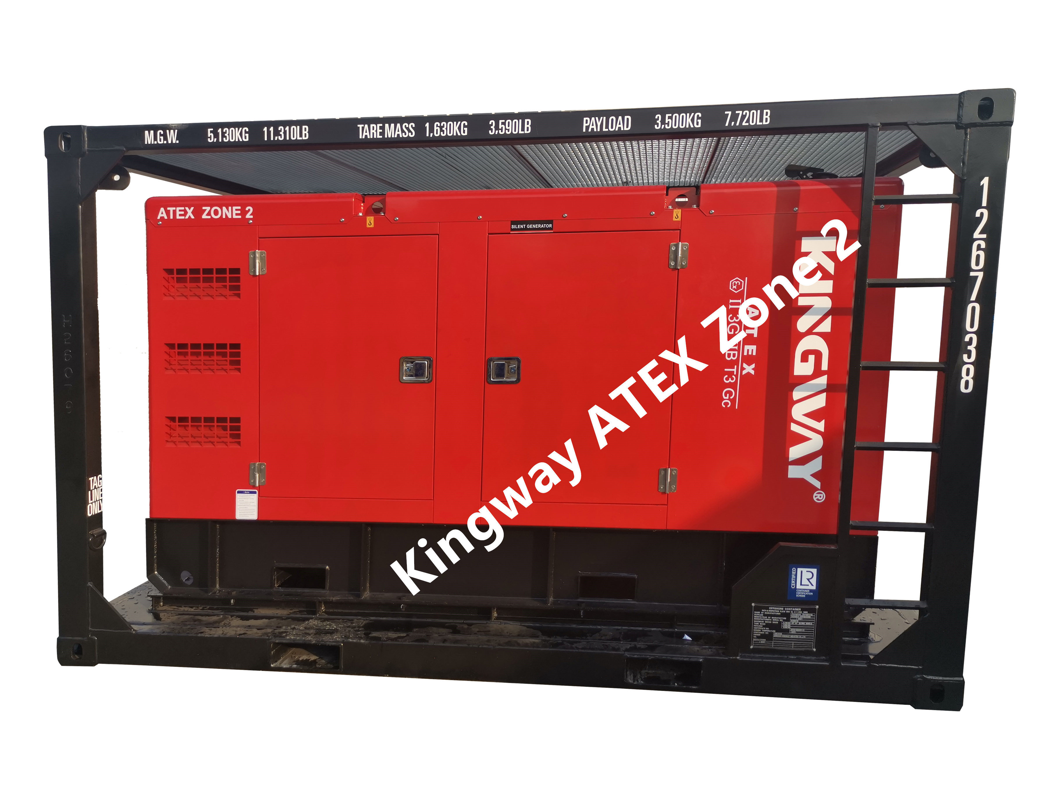 150KVA ATEX Certified T3 DNV standards Lifting Frame Zone 2 Generator Set