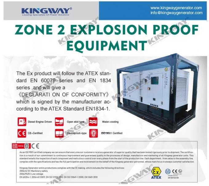 Atex Zone 2 Explosion Proof Generator ชุด 20KVA พร้อมโครงยก DNV
